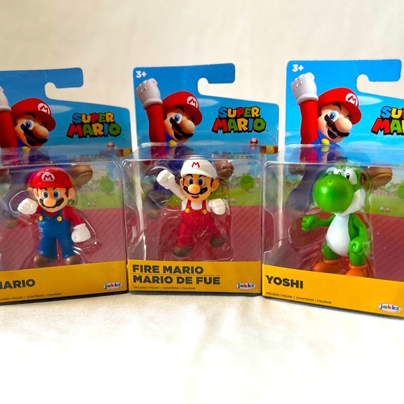 Nintendo | Toys | Nintendo Mario Bros Mario Fire Mario Yoshi 25 Figure ...